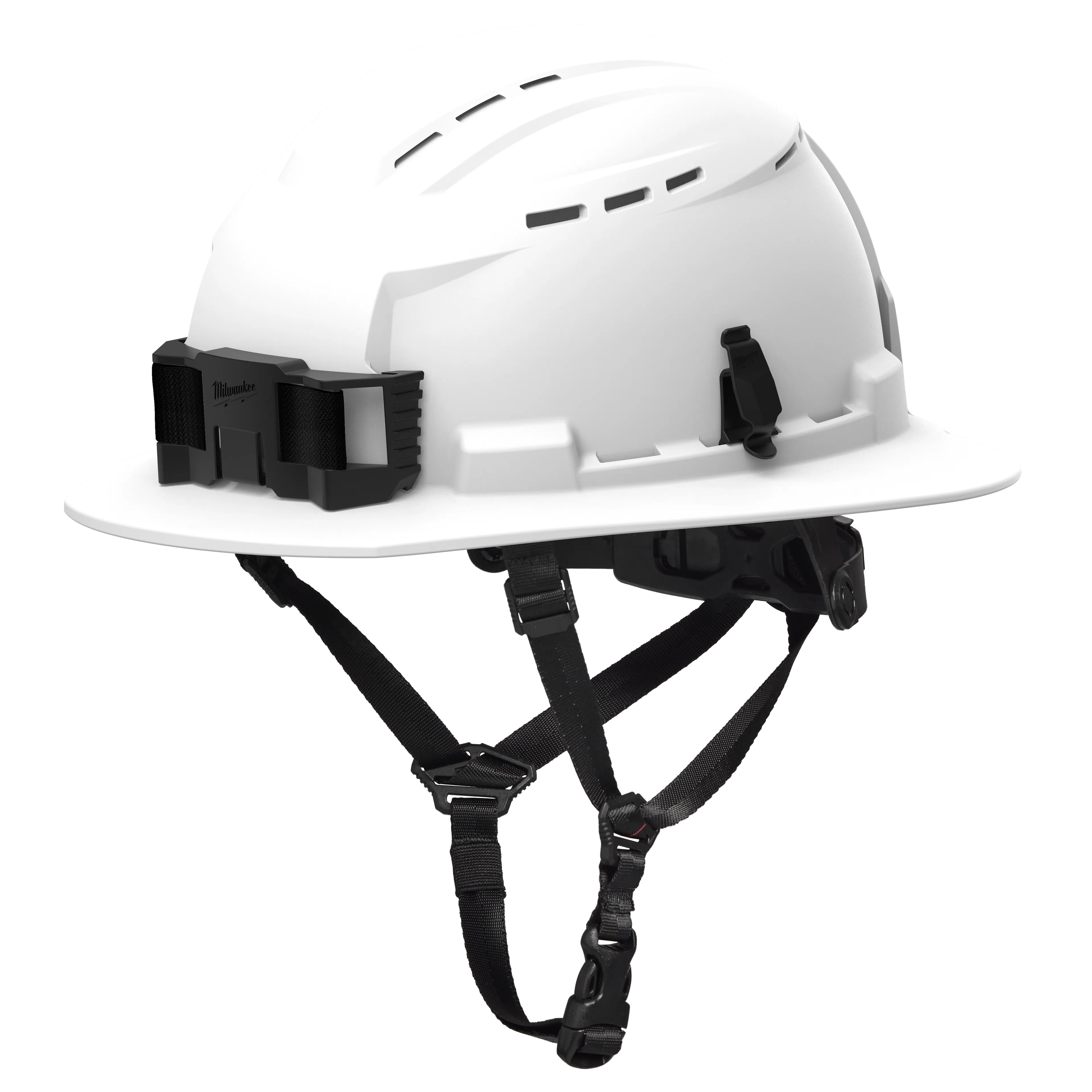BOLT White Full Brim Vented Safety Helmet – Type 2, Class C – Half Hitch
